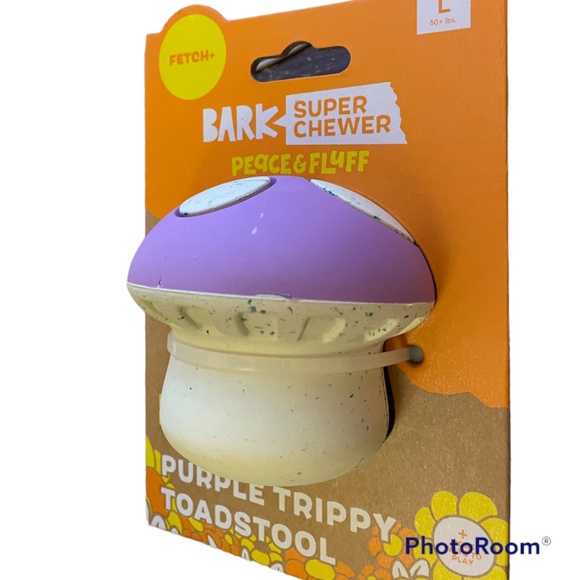 Bark Box | Dog | Bark Box Purple Strong Jaw Super Chew Rubber Trippy ...